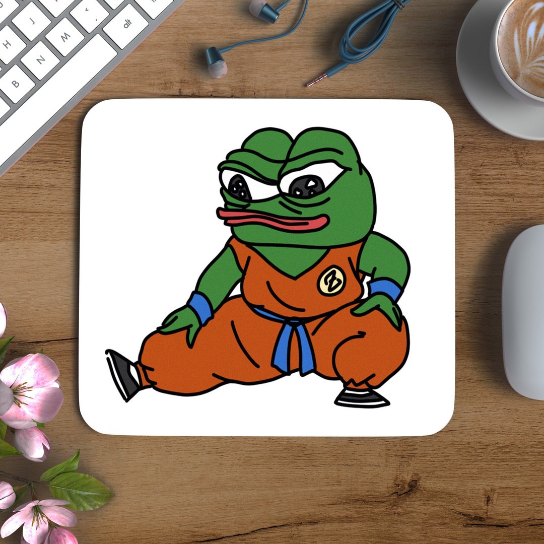 Goku Peepo Meme Mousepad, Desk Mat, for Work and Gaming, Non Slip Thin ...