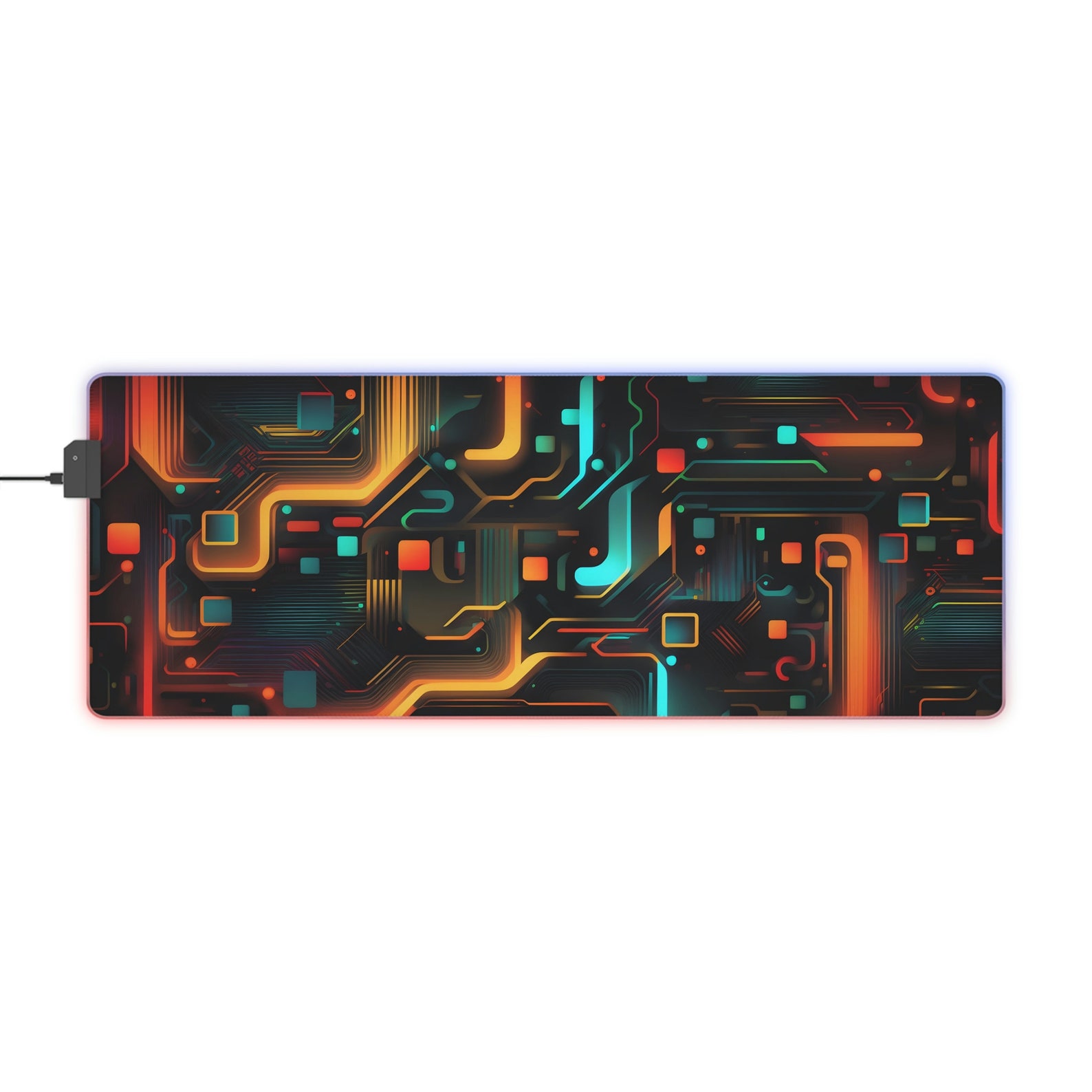 Tech LED Gaming Mouse Pad, Gaming Desk Mat RGB LED, Xxl Mousepad ...