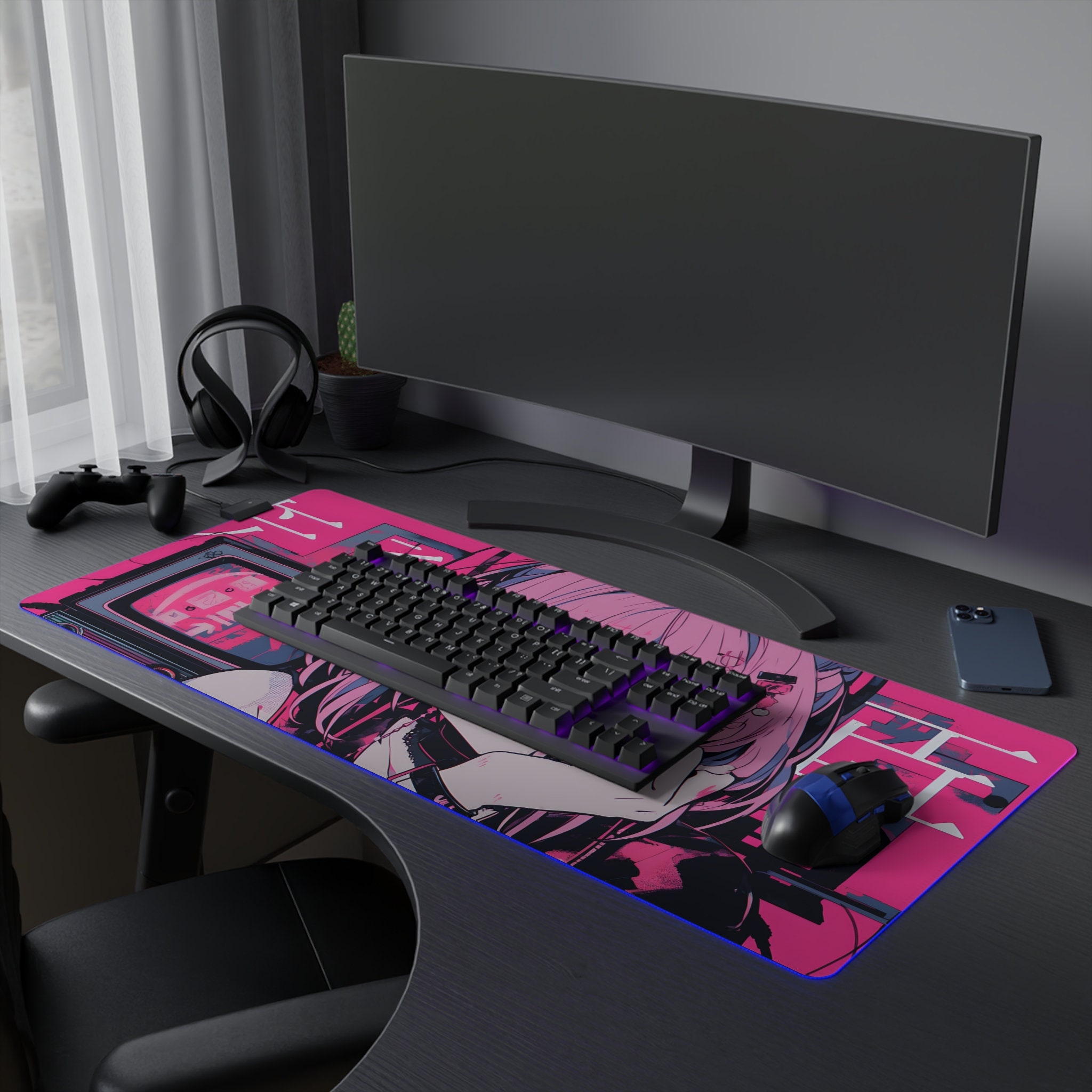 Anime LED Mousepad, RGB sold by Dylan Biddle | SKU 43171792 | Printerval