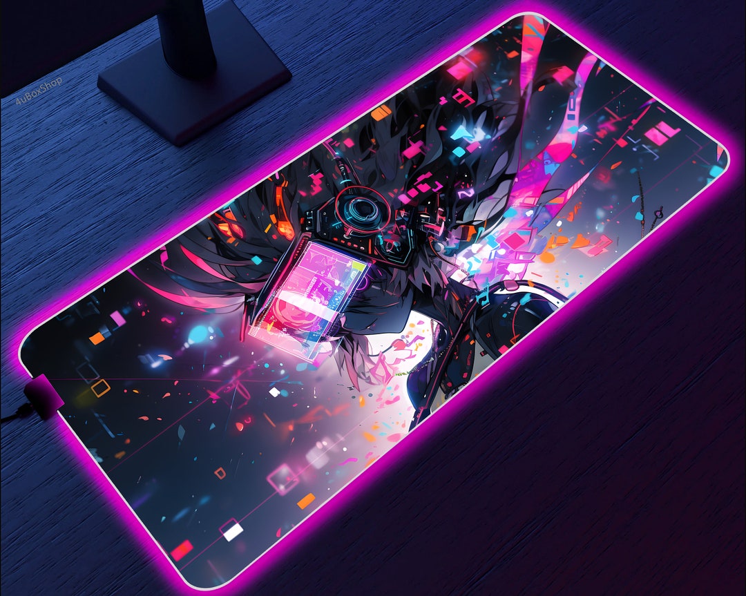 Cyberspace LED Gaming Mousepad: Customizable RGB Lighting, Smooth ...