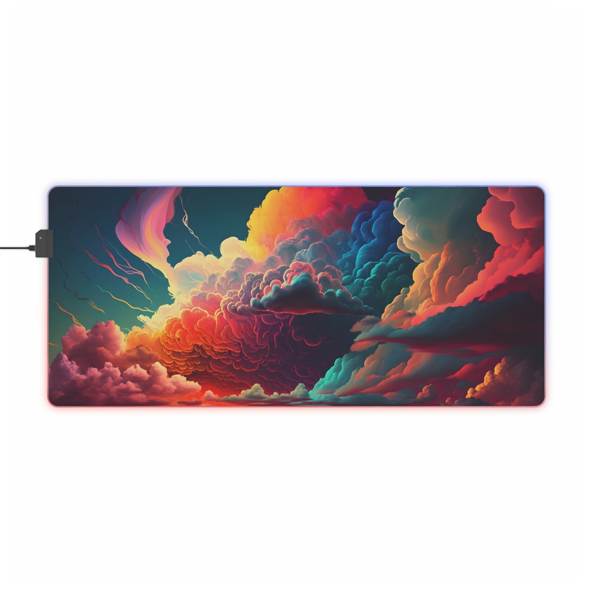 Clouds LED Gaming Mouse Pad, Gaming Desk Mat RGB LED, Xl Mousepad ...