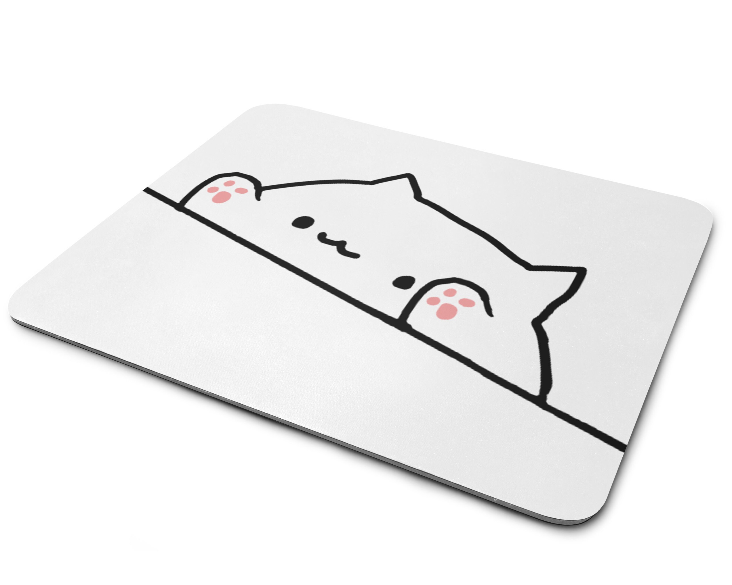Bongo Cat Meme Mousepad, Desk Mat, for Work and Gaming, Non Slip Thin ...