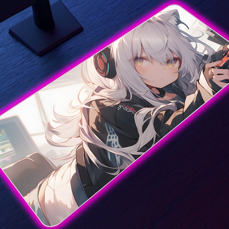 Anime Girl Mousepad Rgb - Etsy