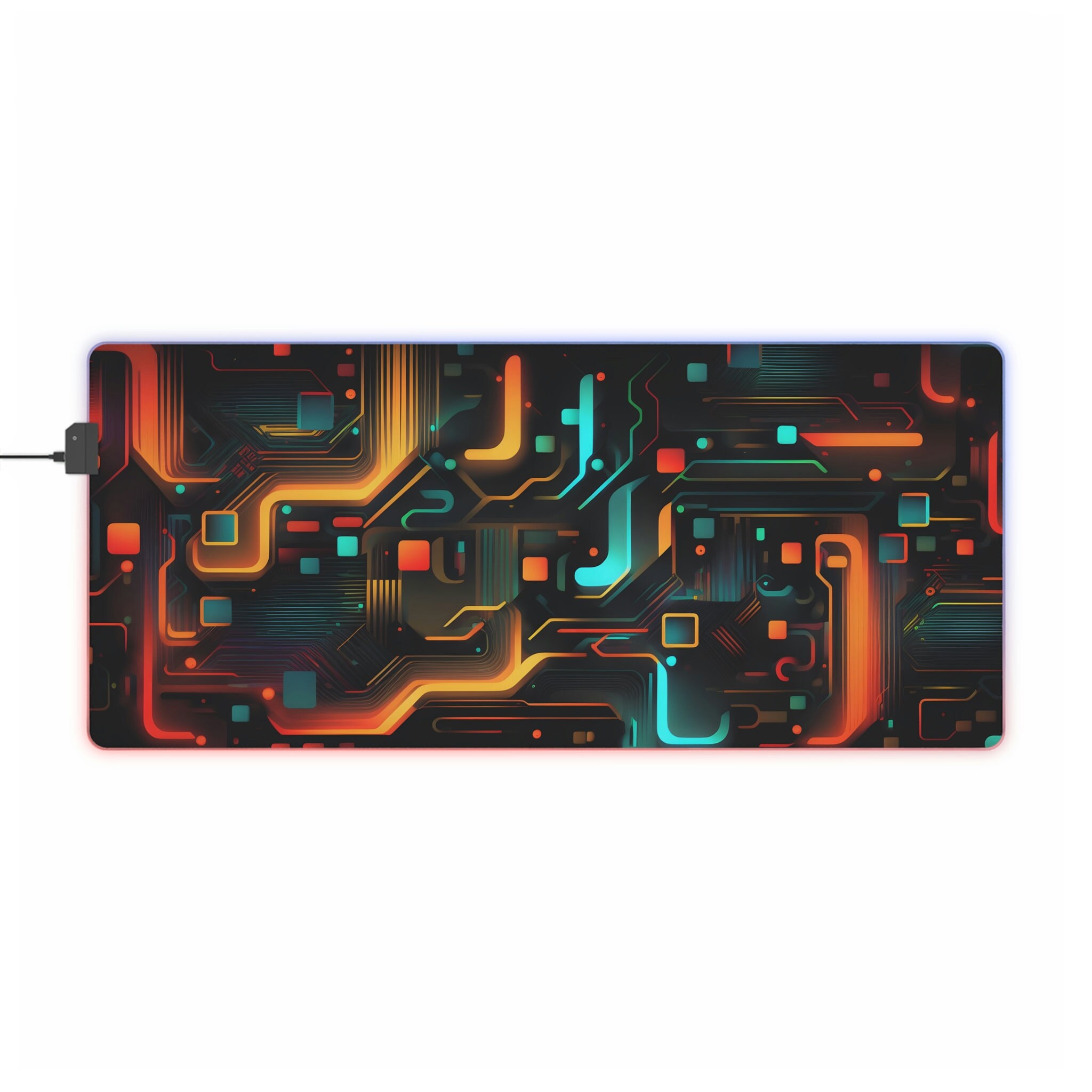 Tech LED Gaming Mouse Pad, Gaming Desk Mat RGB LED, Xxl Mousepad ...