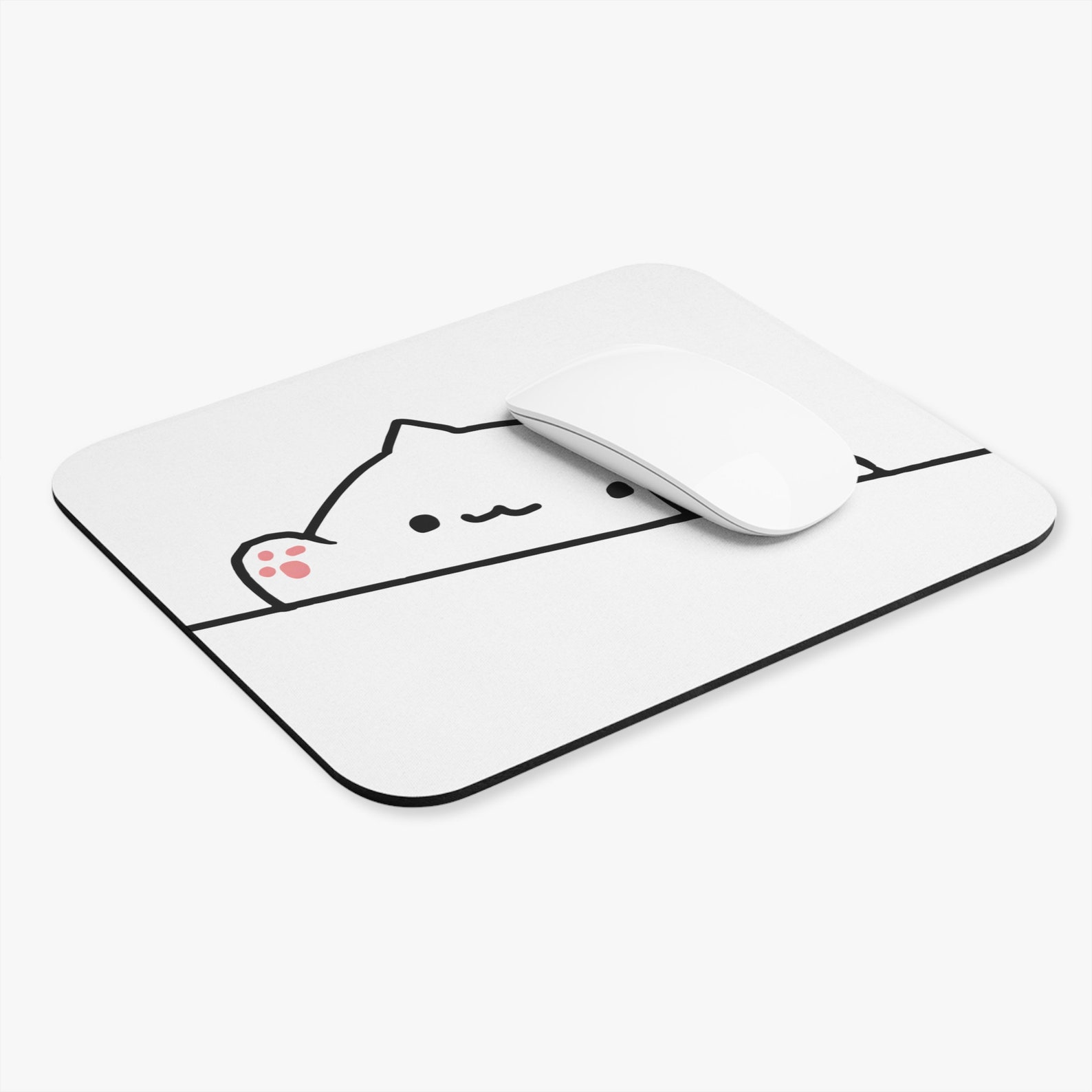 Bongo Cat Meme Mousepad, Desk Mat, for Work and Gaming, Non Slip Thin ...