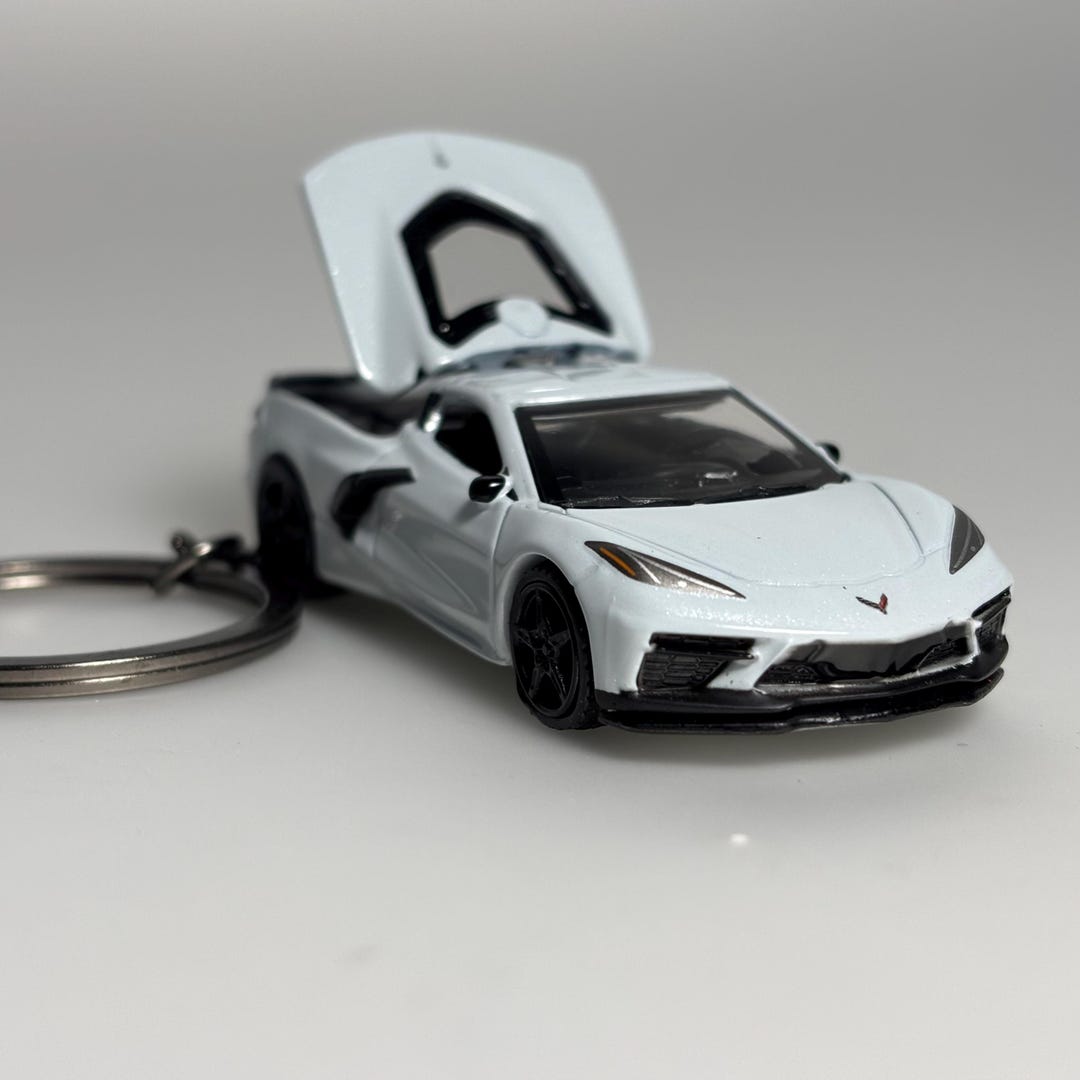 Chevy Corvette Keychain, Diecast Car Keychain - Etsy