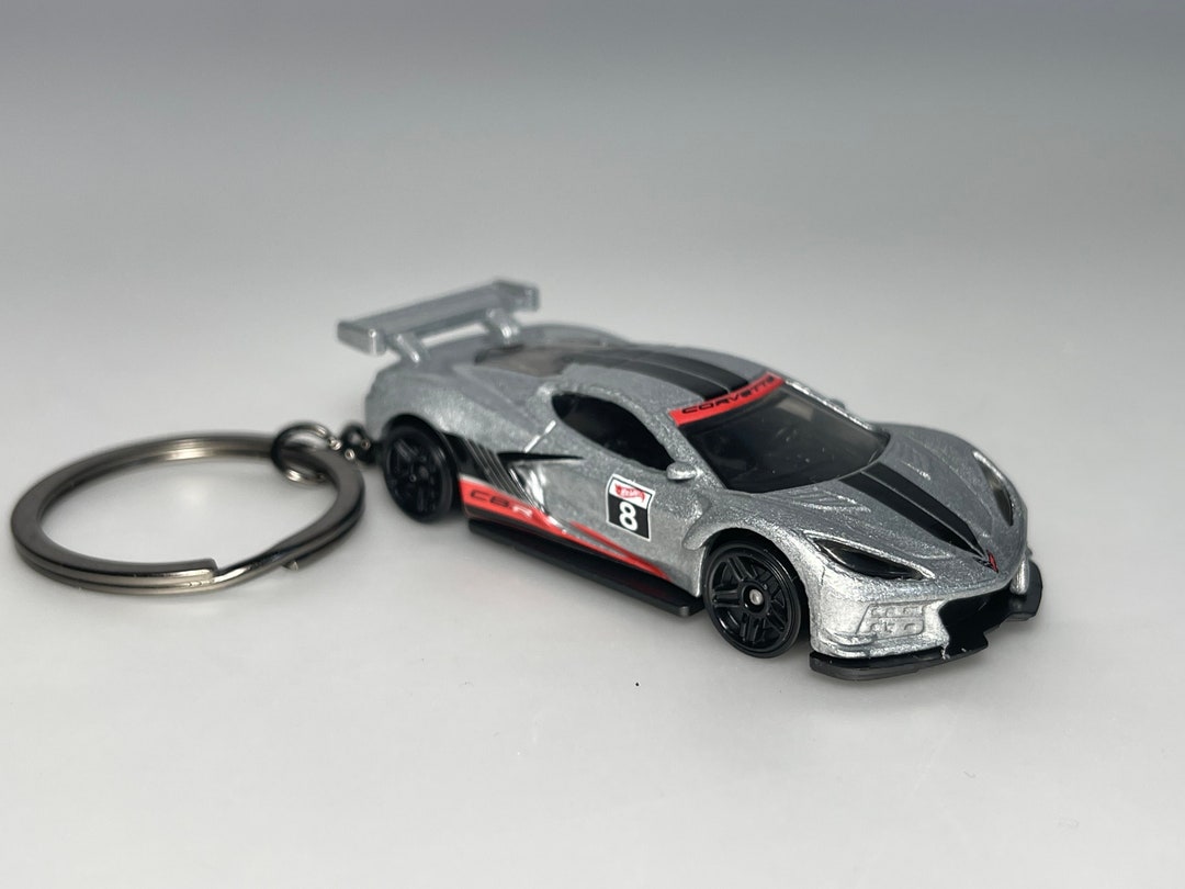 Corvette C8.R Keychain, Diecast Car Keychain - Etsy