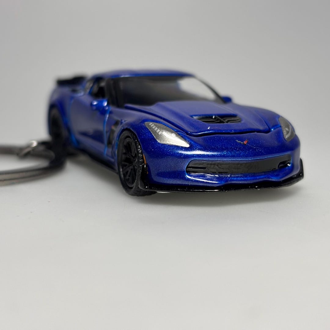 Chevy Corvette Z06 Keychain, Diecast Car Keychain - Etsy