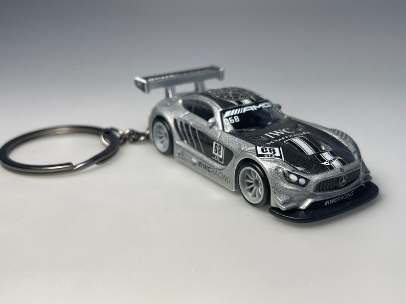 Mercedes AMG GT3 Premium Keychain, Diecast Car Keychain - Etsy
