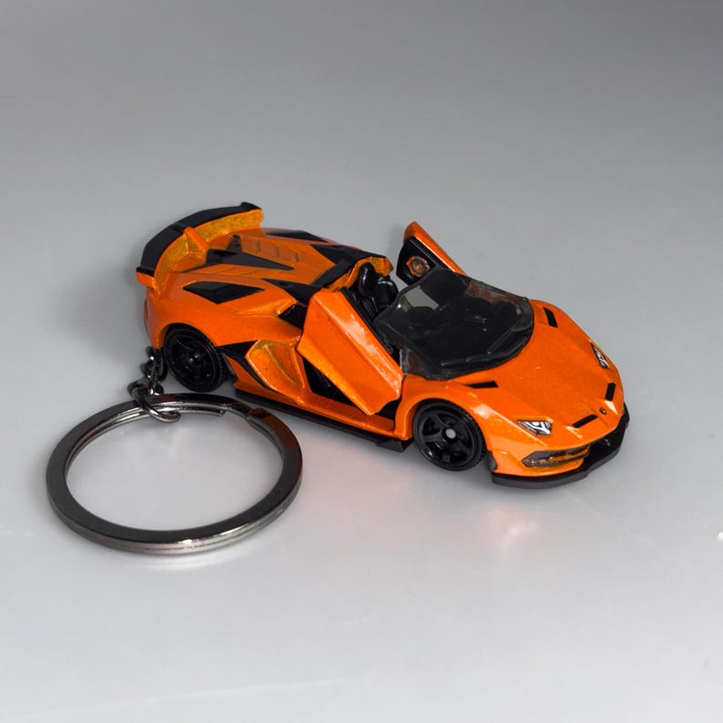 Lamborghini Aventador SVJ Roadster Keychain, Diecast Car Keychain - Etsy