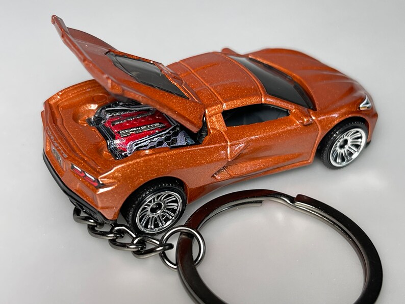 Corvette C8 Keychain, Diecast Car Keychain - Etsy