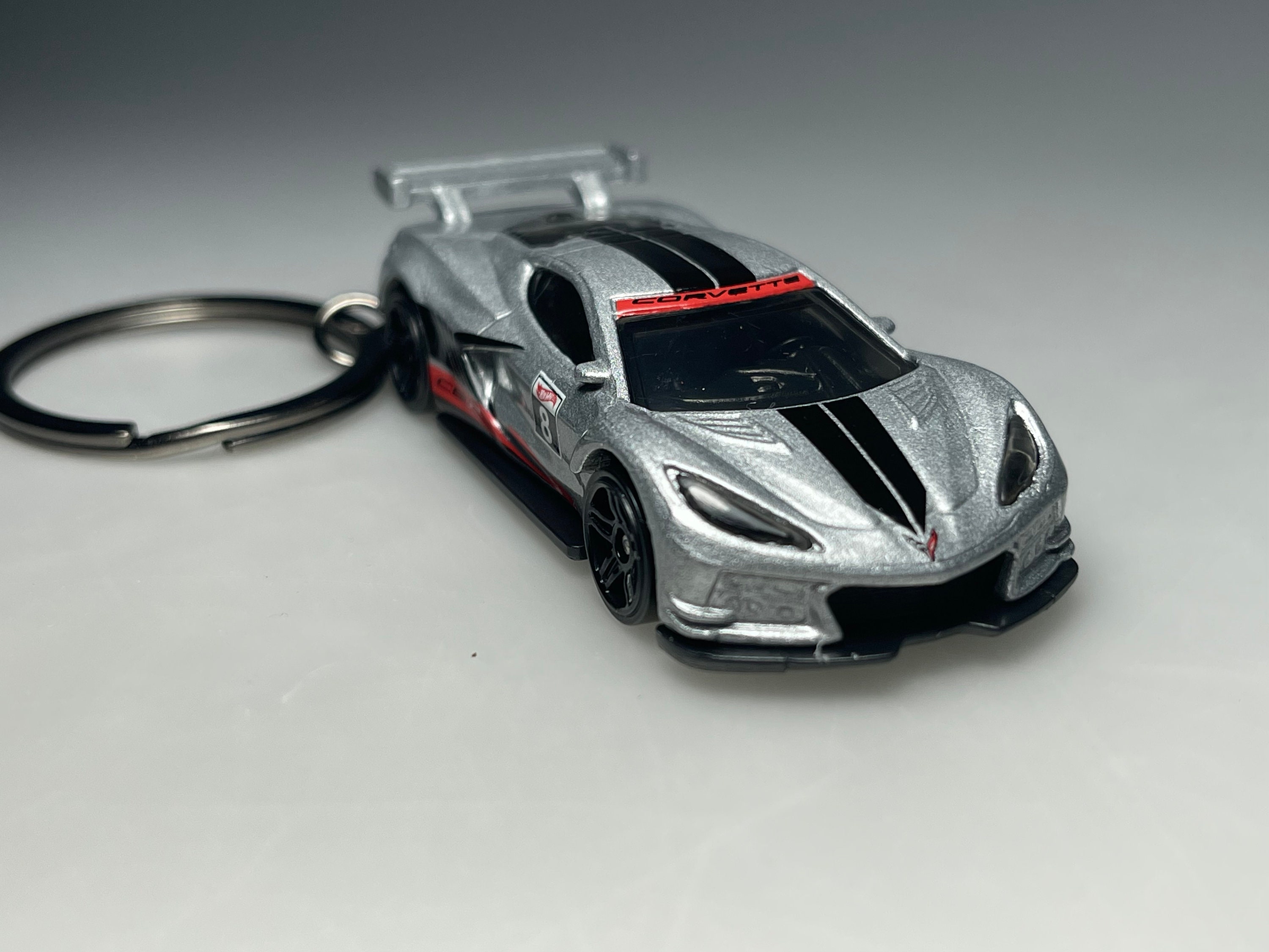 Corvette C8.R Keychain, Diecast Car Keychain - Etsy