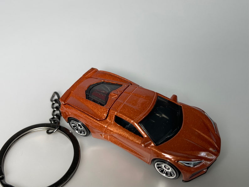 Corvette C8 Keychain, Diecast Car Keychain - Etsy