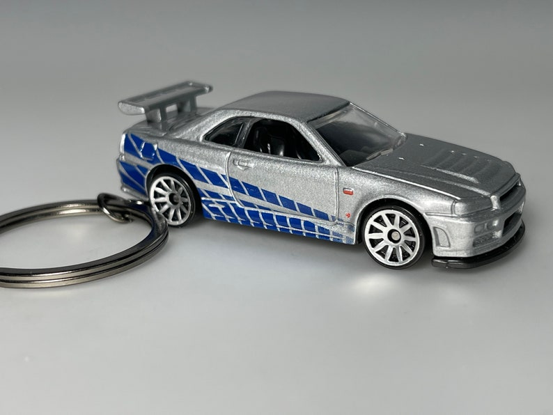 Nissan Skyline GT-R R34 Keychain Diecast Car Keychain - Etsy