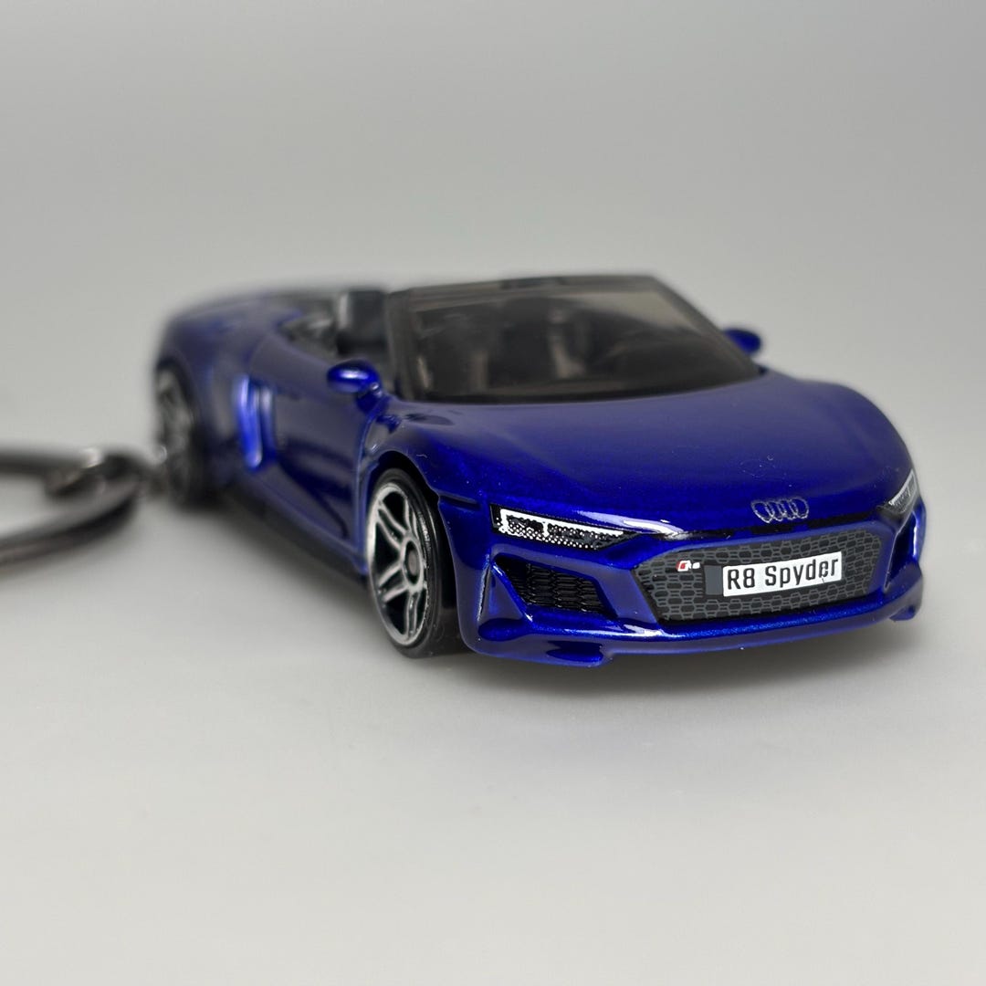 Audi R8 Spyder Keychain, Diecast Car Keychain - Etsy