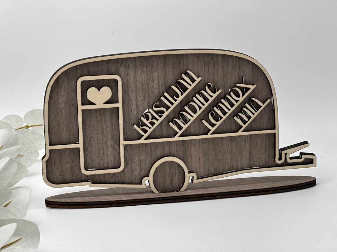 Caravan With Name Personalized as a Cutting File SVG DFX XCS - Etsy