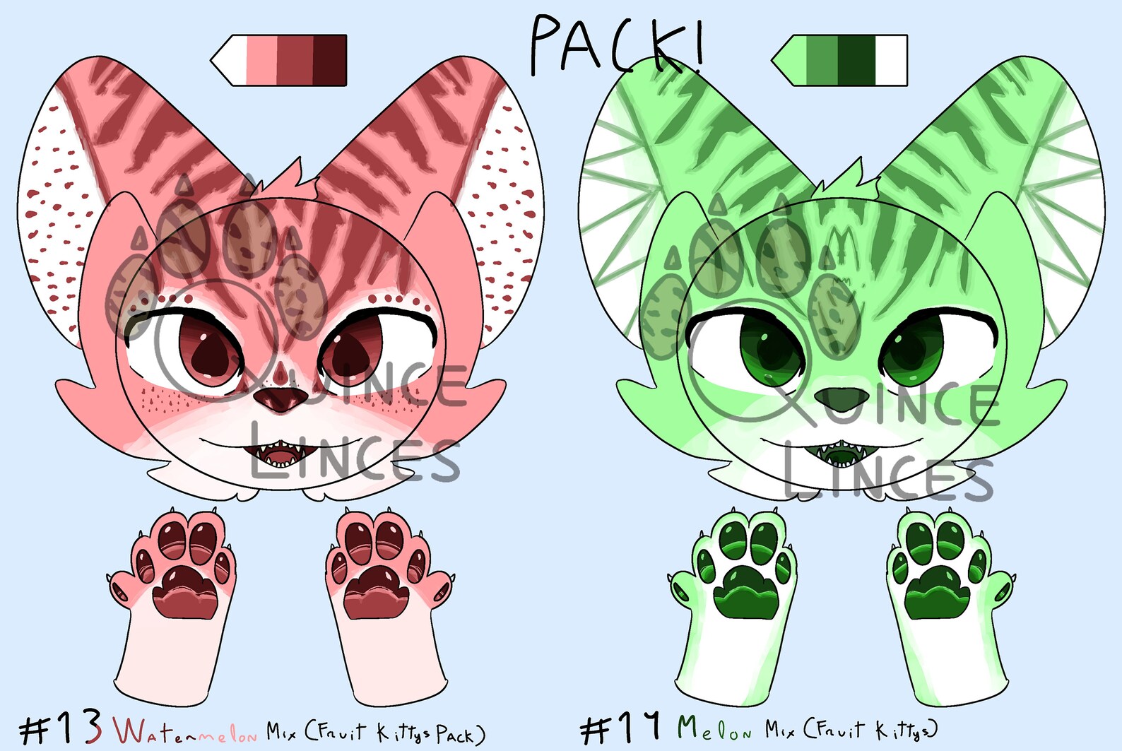 Furry Adopt OC Kemono Style Paws and Head - Etsy