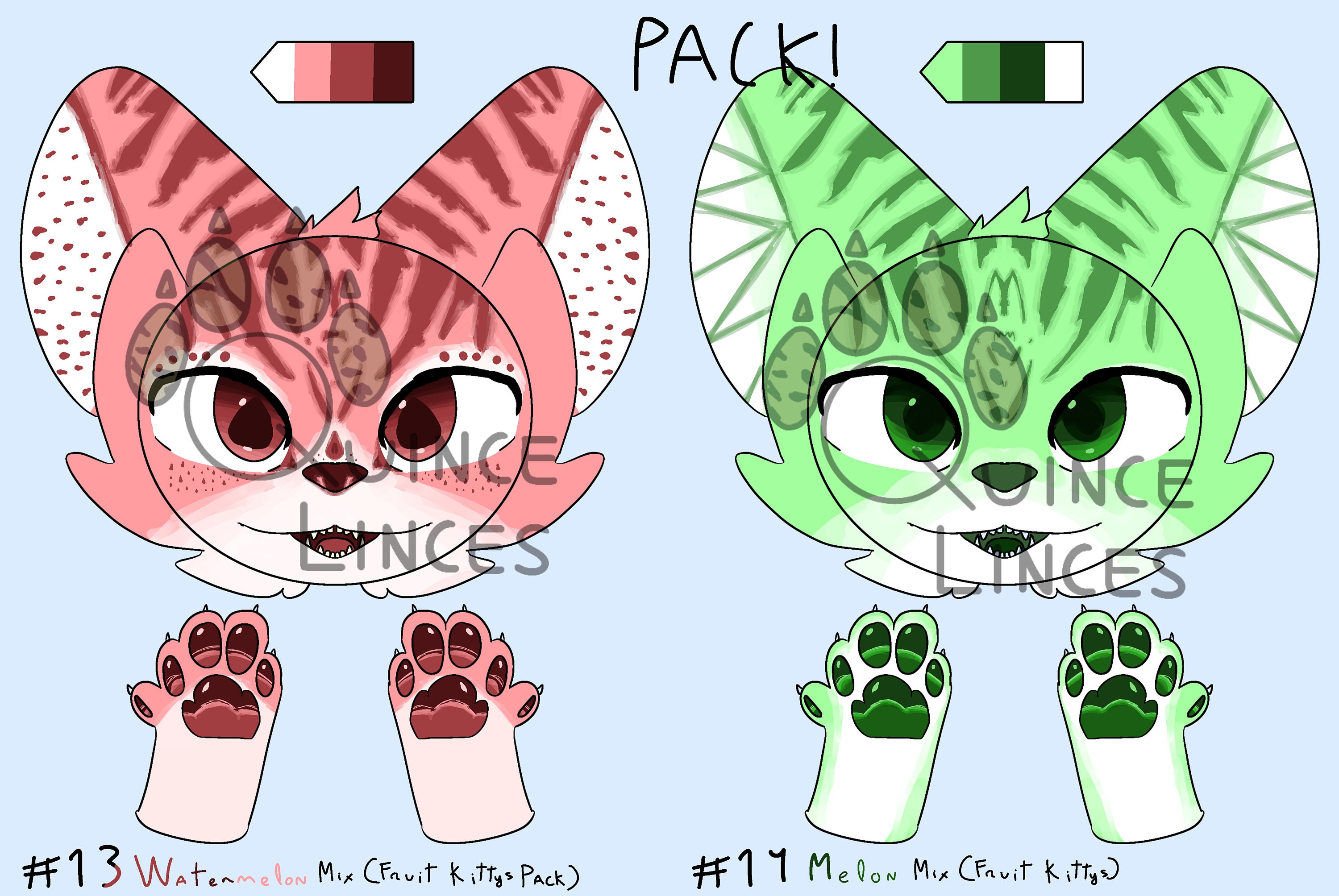 Furry Adopt OC Kemono Style Paws and Head - Etsy