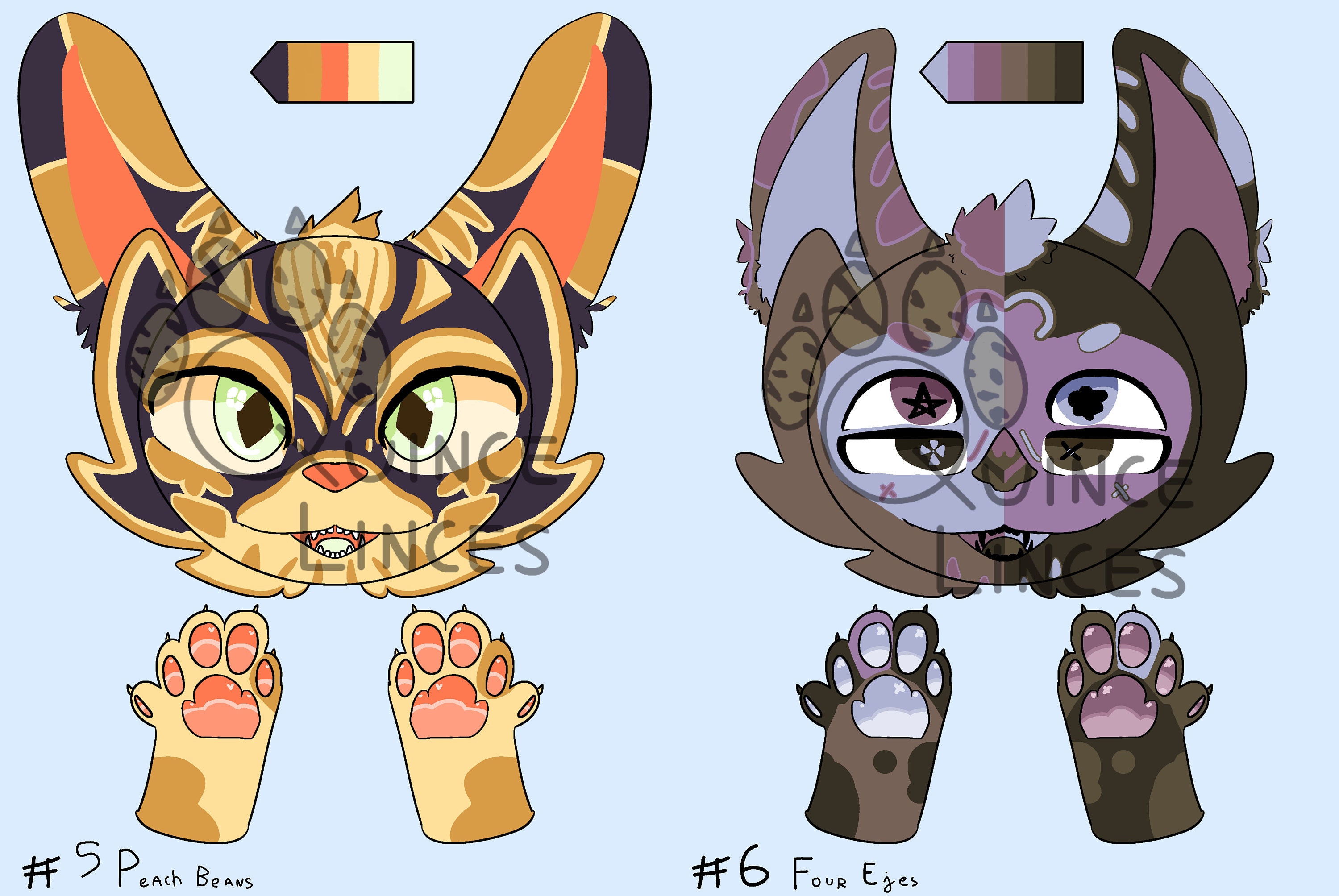 Furry Adopt OC Kemono Style Paws and Head - Etsy