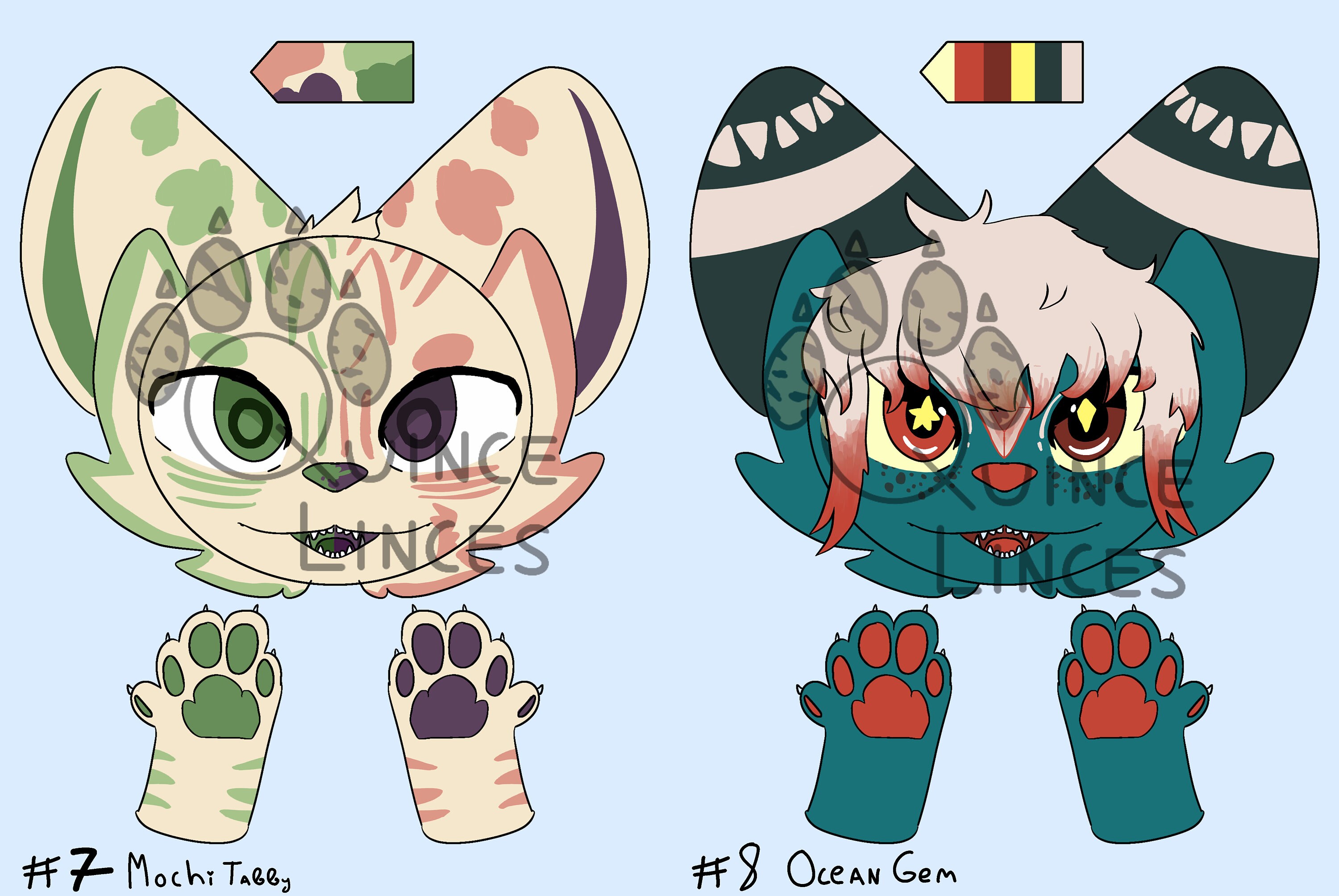 Furry Adopt OC Kemono Style Paws and Head - Etsy