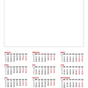 German Public Holidays Calendar Template 2024 Indesign EPS PDF PNG - Etsy
