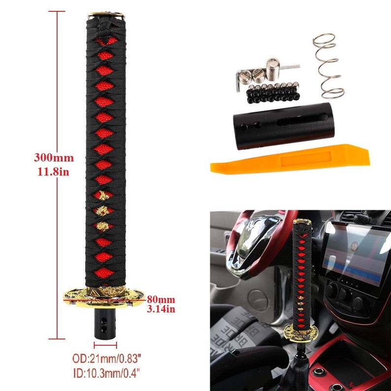 1pcs Samurai Sword Automatic Katana Gear Shift Knob Shifter Lever Head ...