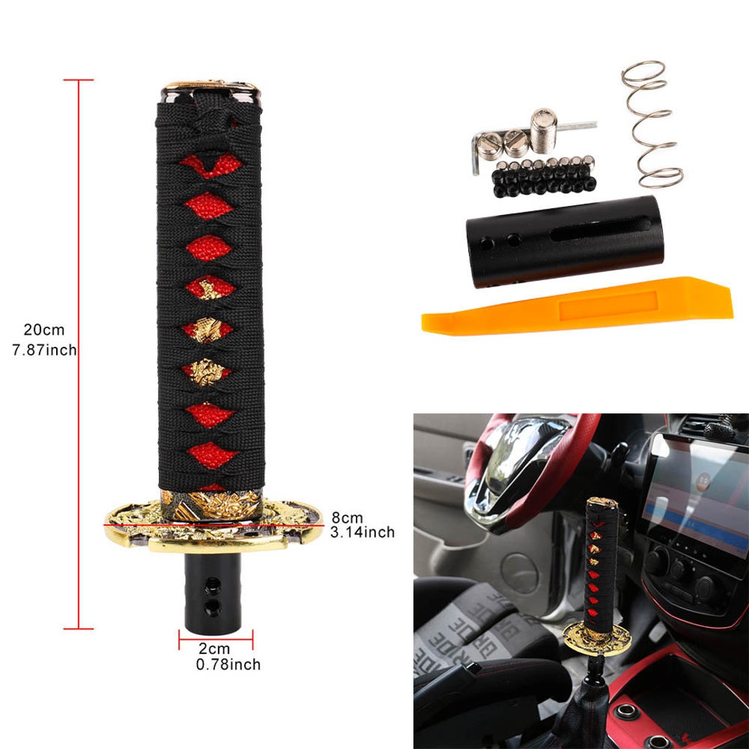 1pcs Samurai Sword Automatic Katana Gear Shift Knob Shifter Lever Head ...