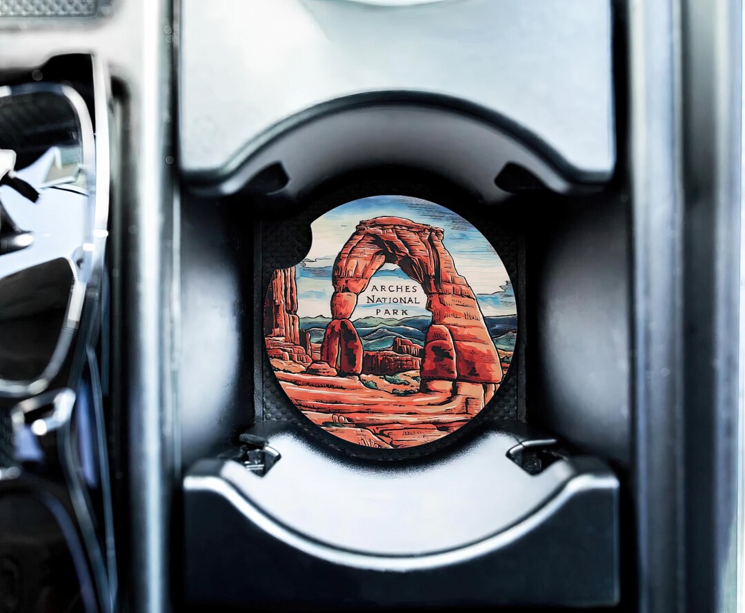 Arches National Park Car Coaster, Delicate Arch, Absorbent Soapstone - Etsy