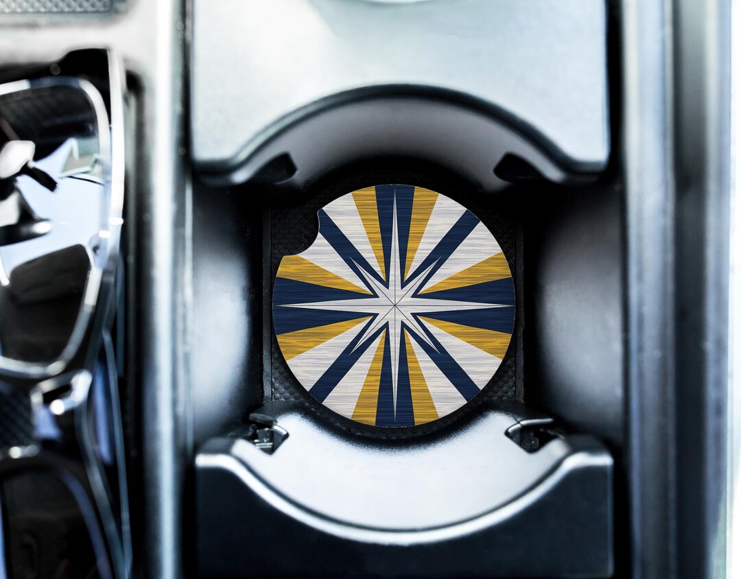 Car Coaster Set: Starburst Pattern, Absorbent and Heat-resistant ...