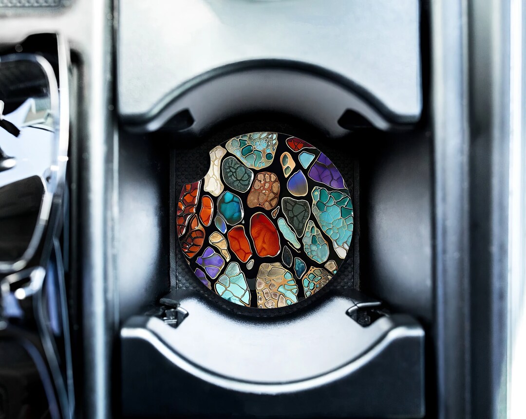 Gemstone Glory Sandstone Car Coaster Car Decor Accessories Cute ...