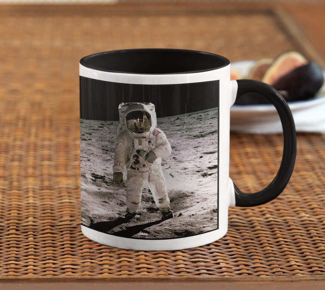Apollo 11 Moon Landing Mug | Ceramic Coffee Cup | Buzz Aldrin Quote ...