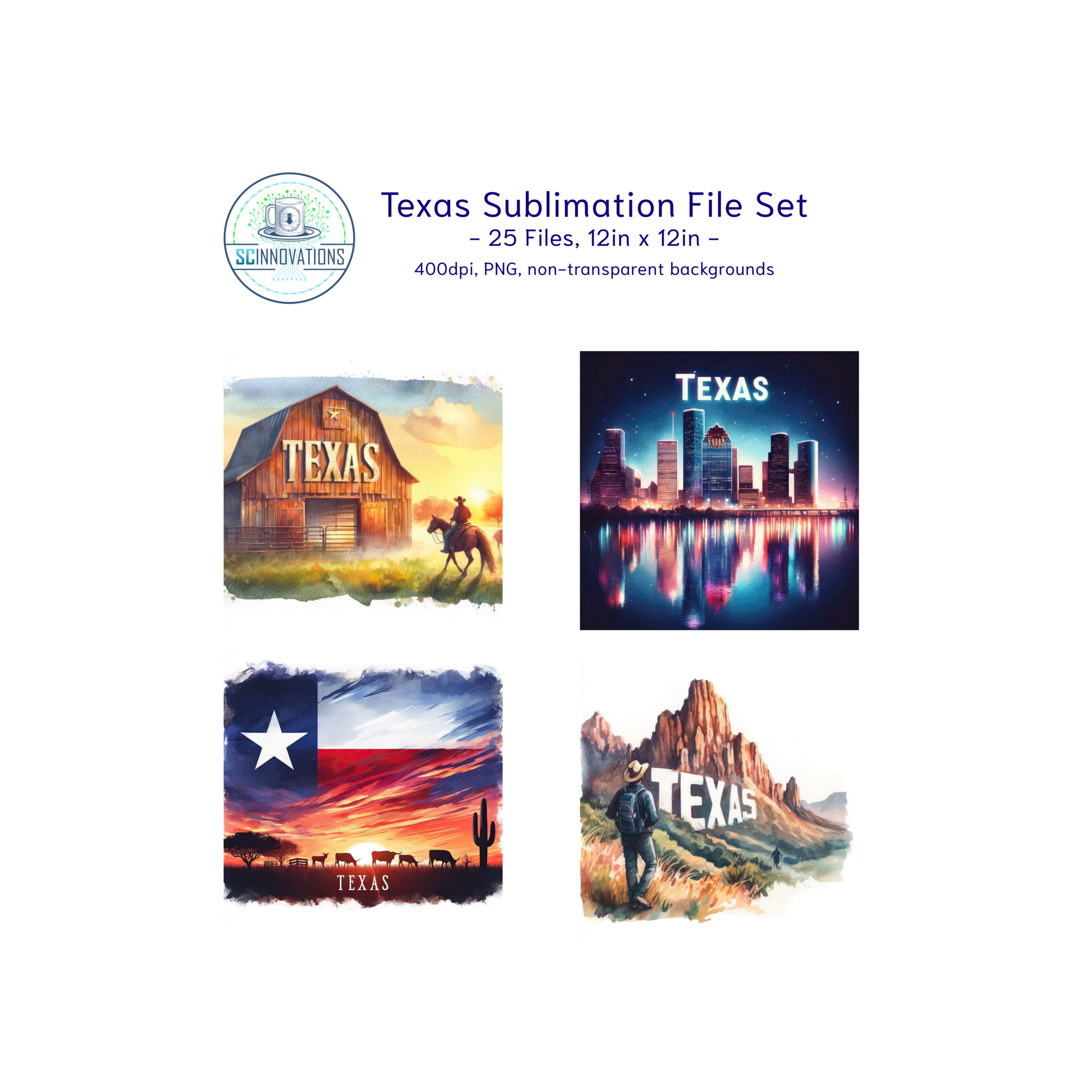 Texas Sublimation PNG Files: Digital Download Texas Clipart Texas Flag ...