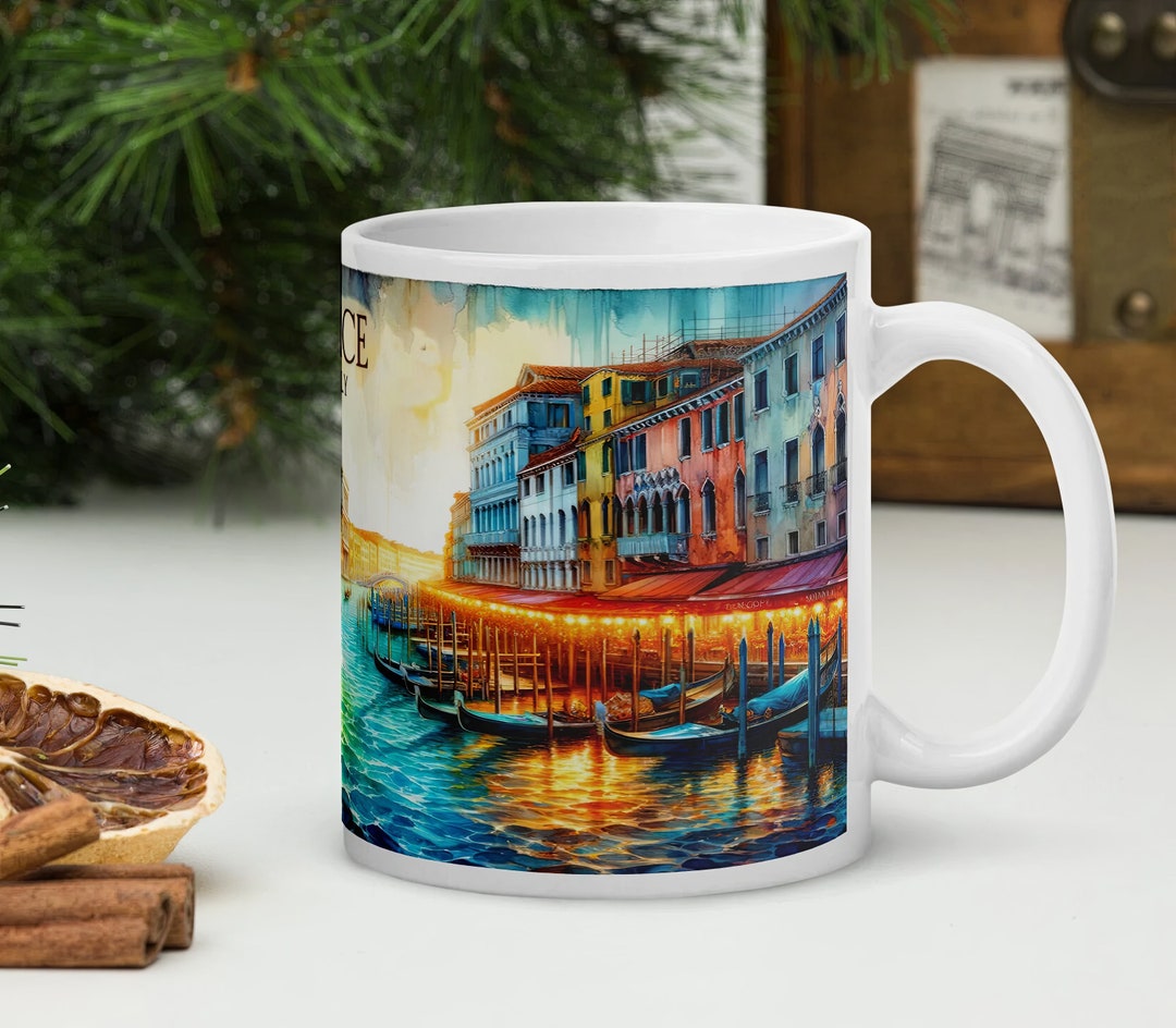 Venice Coffee Mug Scenic Canal Design, Venice Souvenir Gift, Ceramic ...