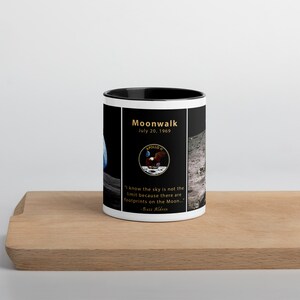 Apollo 11 Moon Landing Mug | Ceramic Coffee Cup | Buzz Aldrin Quote ...