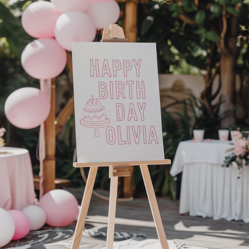 Hand Drawn Birthday - Etsy