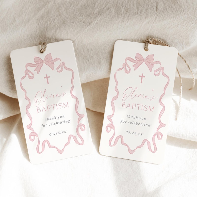 Baptism Tag - Etsy