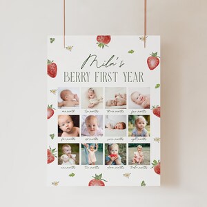 Editable Berry First Birthday Food Labels Berry First Party Food Tent ...