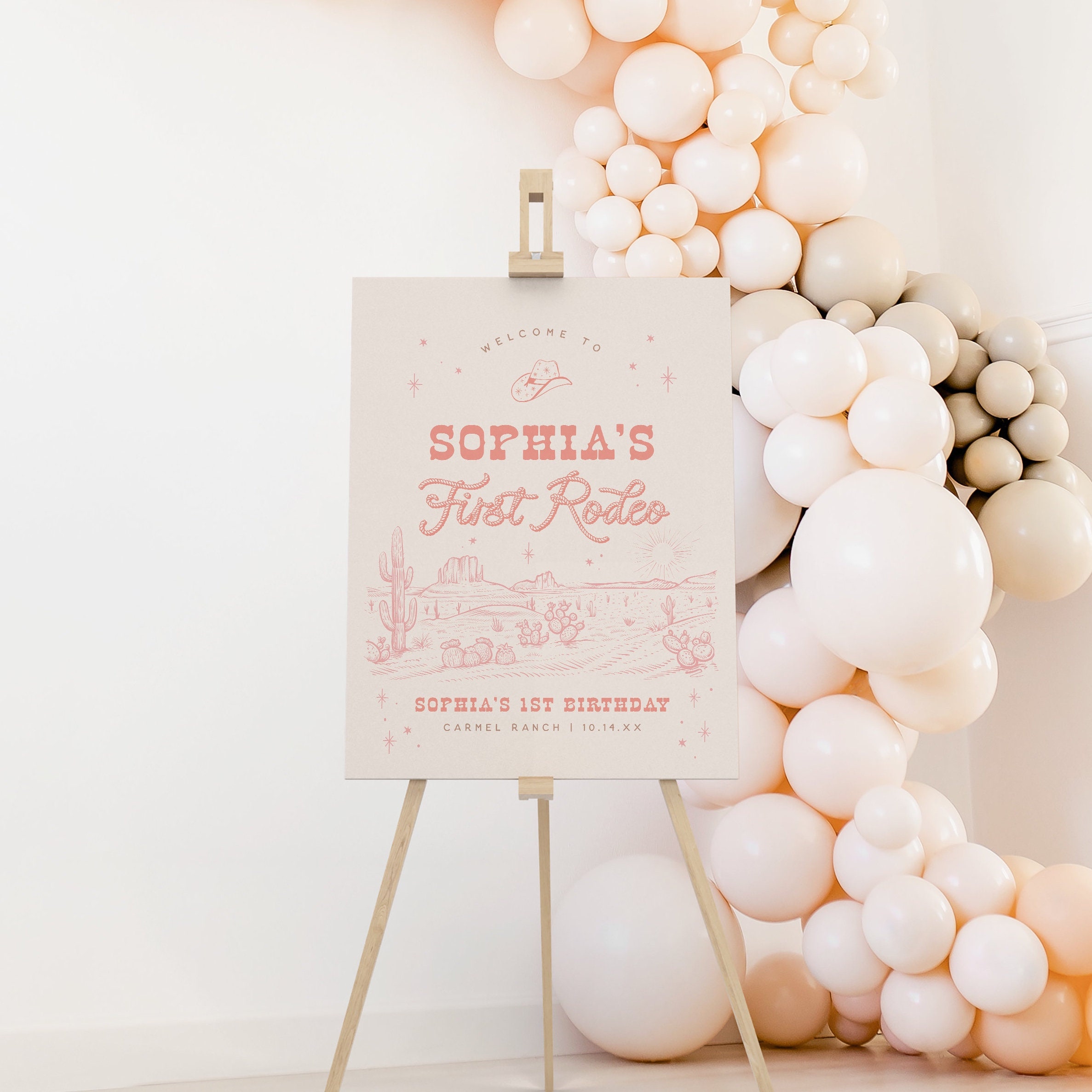 Western Tag First Rodeo Birthday Cowgirl Party 1st Rodeo Favor Tag ...