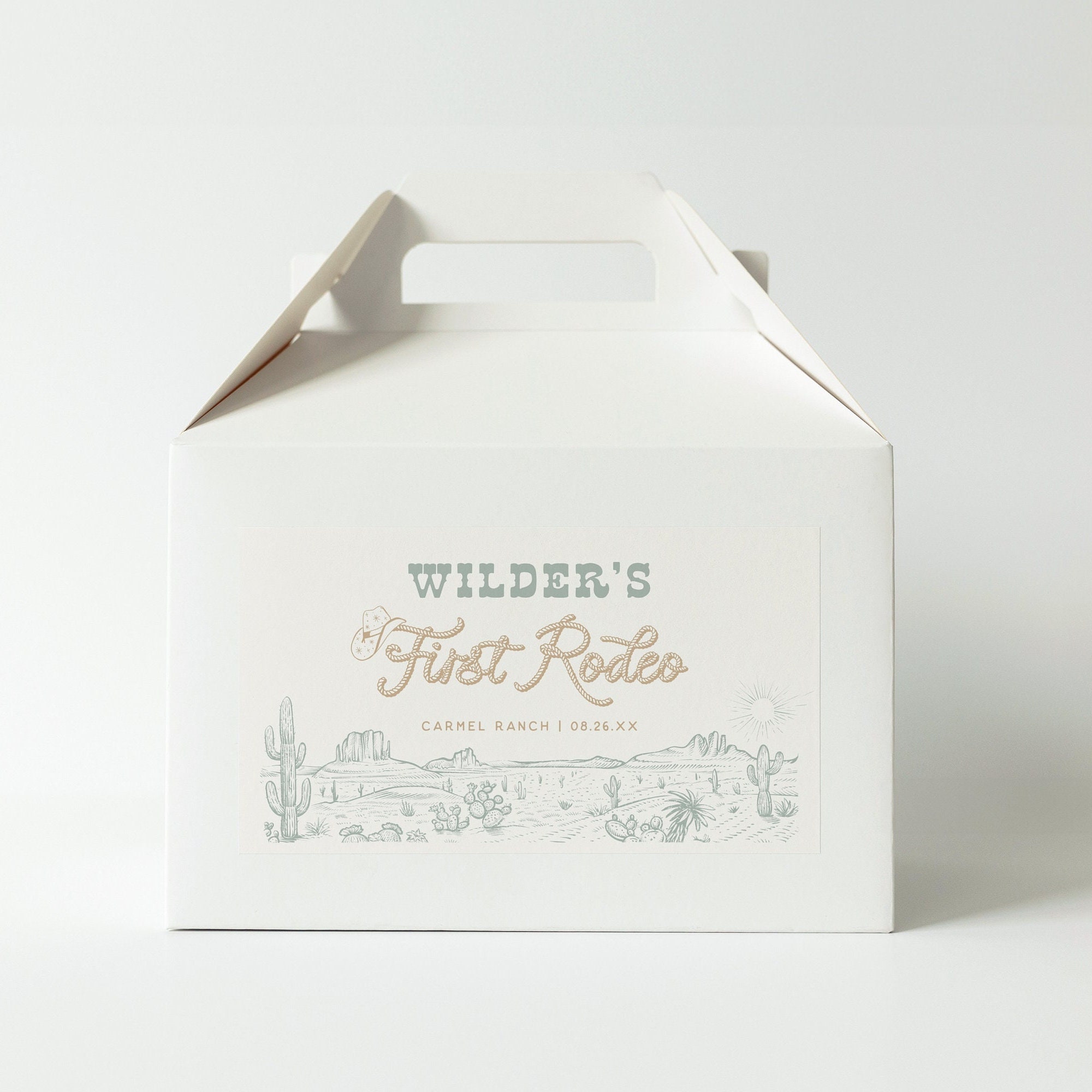 Western Time Capsule Sign and Letter Wild West Time Capsule 1st Rodeo ...