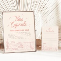 Dog Time Capsule Sign Puppy Party Sign Customizable Modern Dog Pawty ...