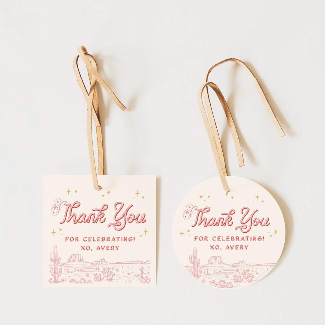 Rodeo Birthday Thank You Tag Cowgirl Party Ain't My First Rodeo Favor ...