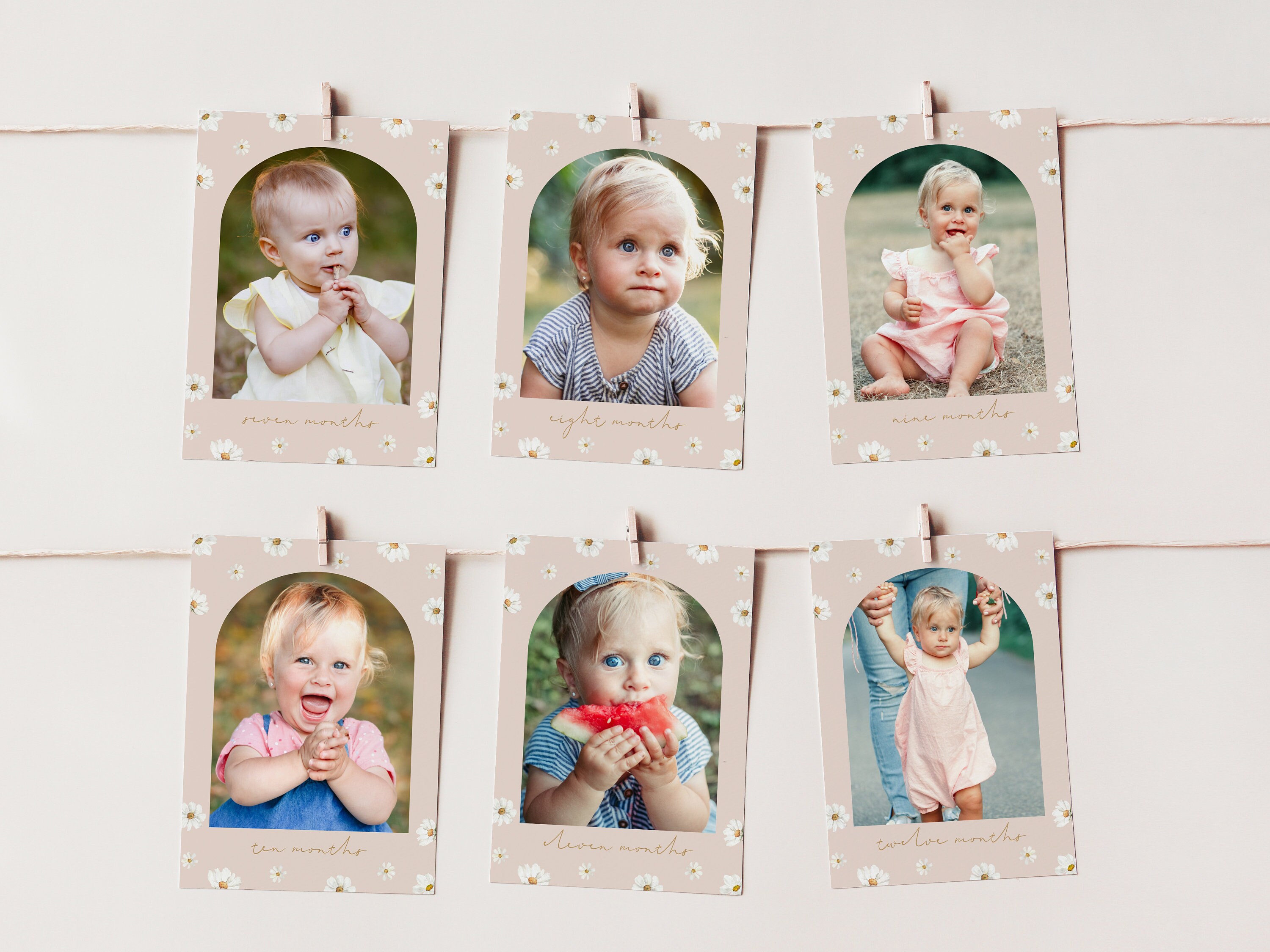 Daisy Photo Banner Sign Retro Daisy Onederful First Birthday DIY Photo ...
