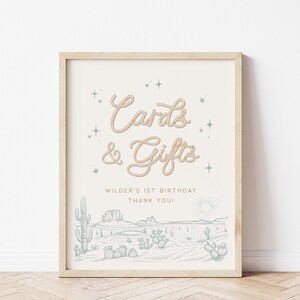 Western Table Sign Cowboy Birthday Drink Sign Retro Wild West 1st Rodeo ...