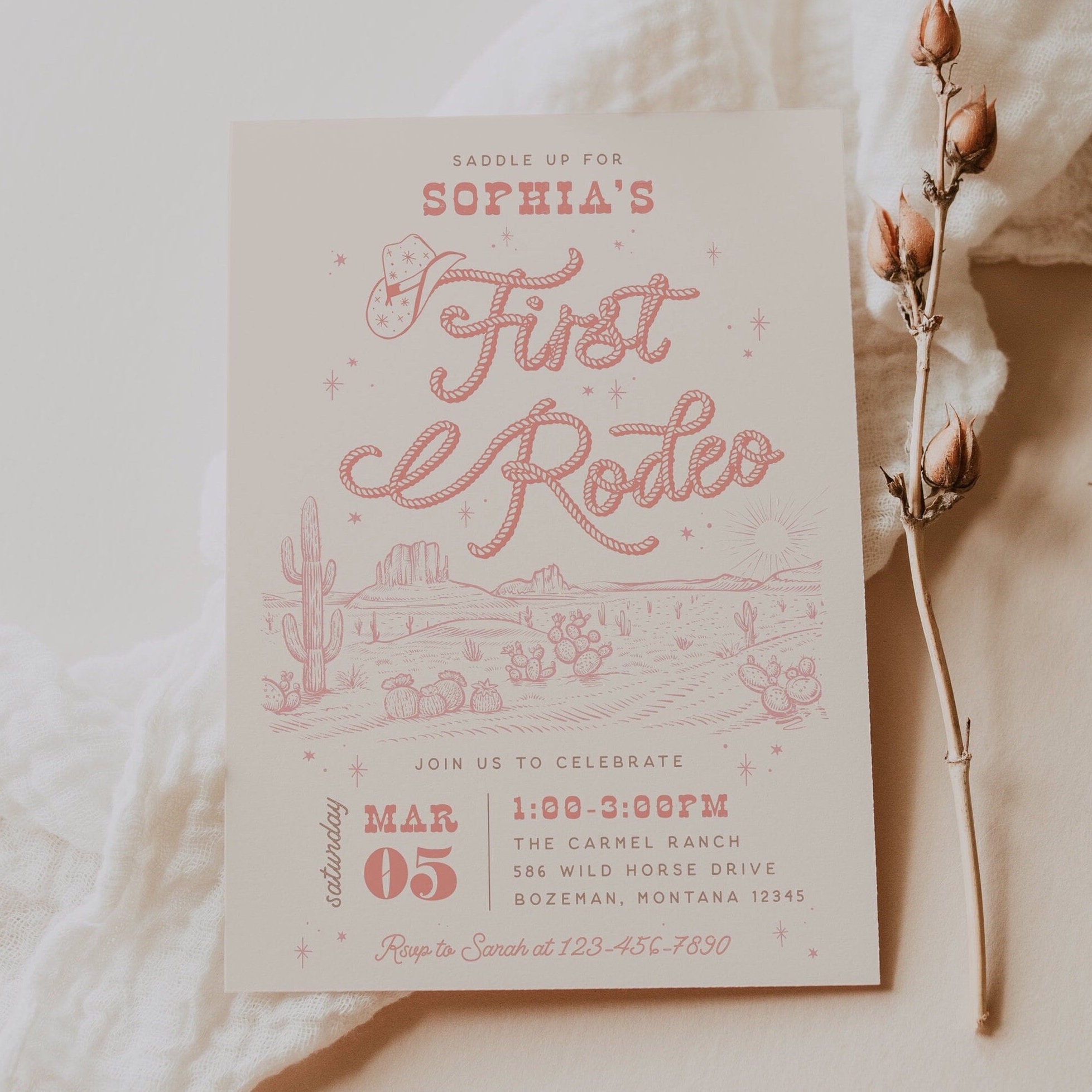 Western Tag First Rodeo Birthday Cowgirl Party 1st Rodeo Favor Tag ...