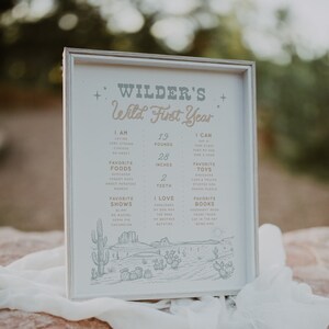 First Rodeo Milestone Sign Western Birthday Sign Wild West Year Stats ...