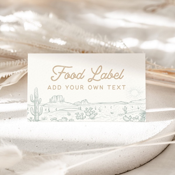 Western Food Label - Etsy