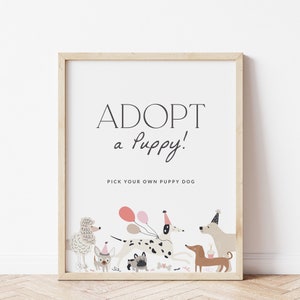 Dog Adoption Certificate, Adopt a Puppy Form, Puppy Pawty Birthday ...