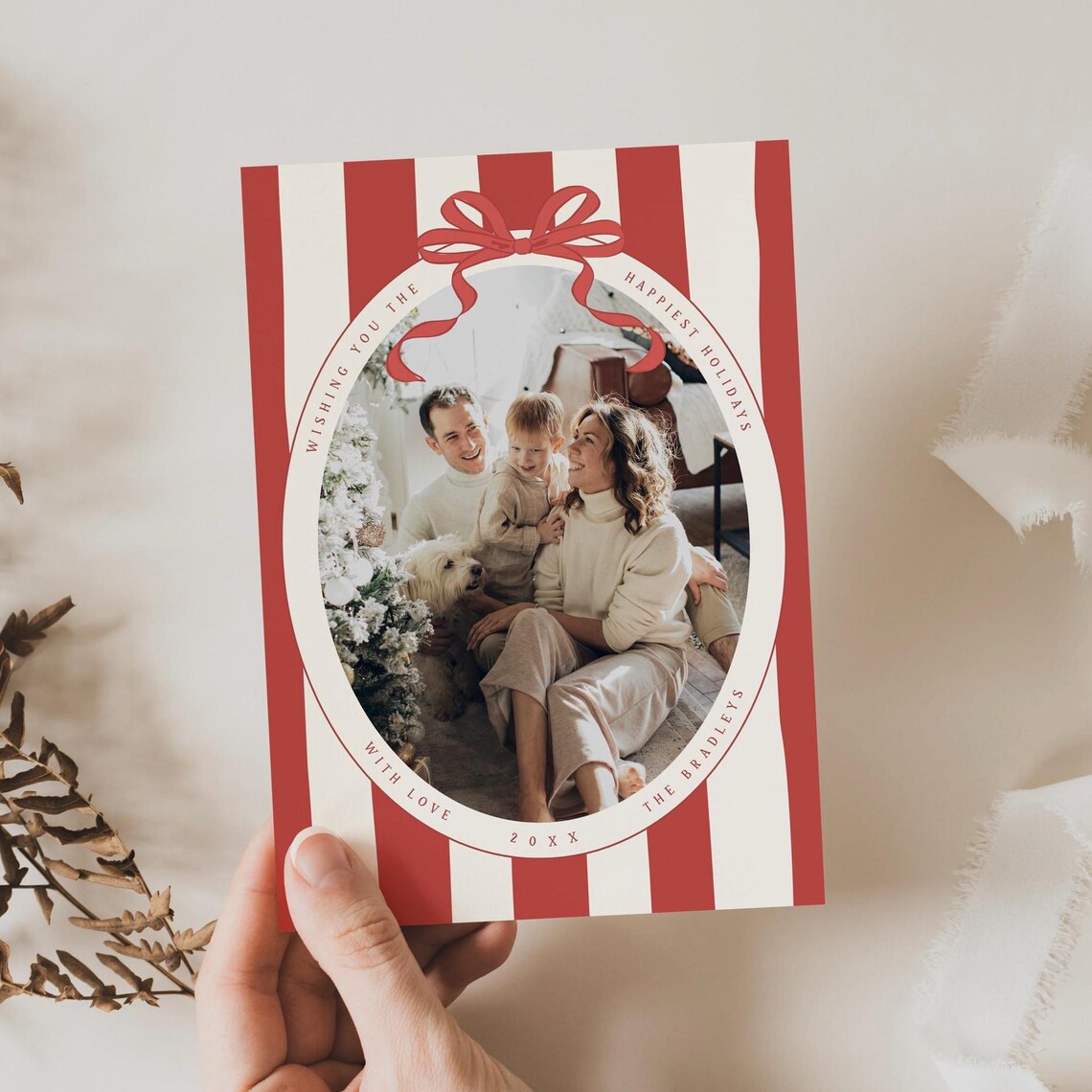 Christmas Photo Card Picture Holiday Card Printable Whimsical Holiday ...