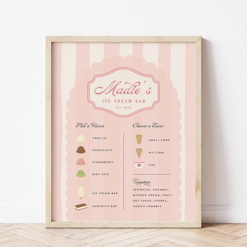 Ice Cream Signs - Etsy