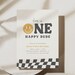 One Happy Dude Invitation Smiley Face Birthday Invite Retro - Etsy